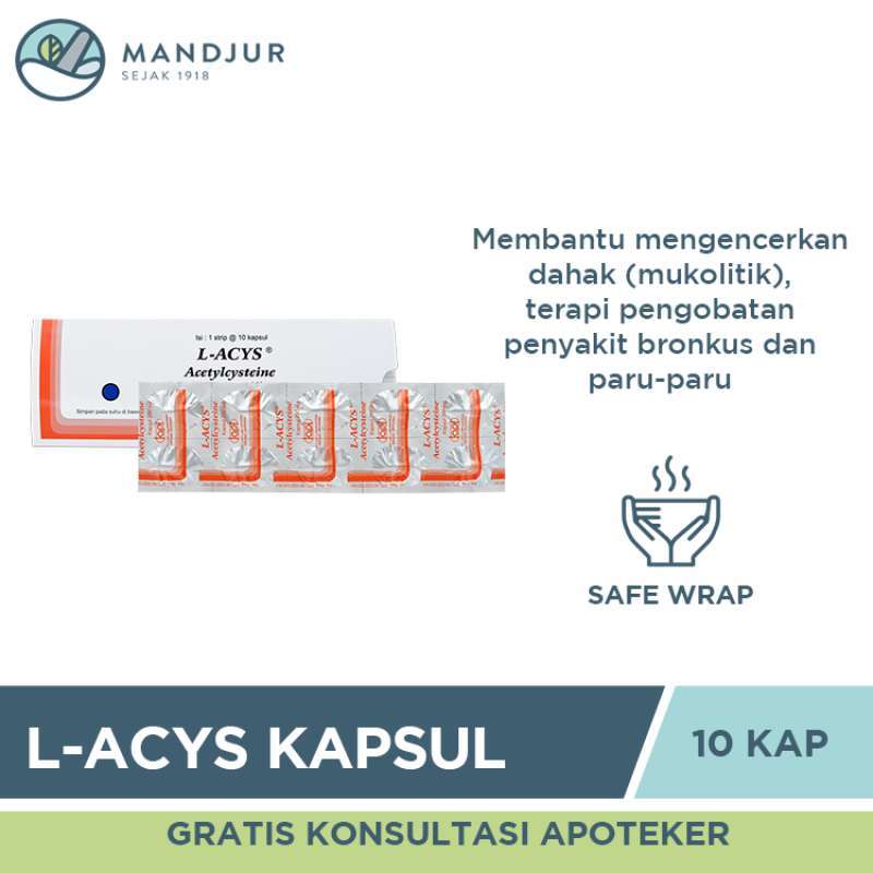 Jual L-Acys 200 mg 10 Kapsul - Obat Batuk Berdahak di Seller Apotek ...