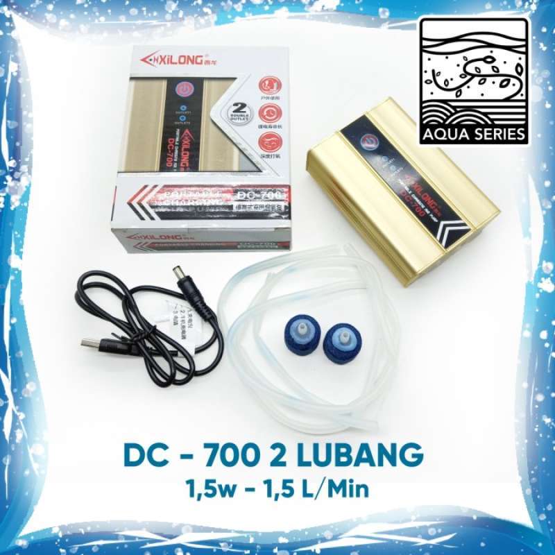 Promo Mesin Aerator Portable Charging Air Pump Xilong Dc 700 Dc-700 2 ...