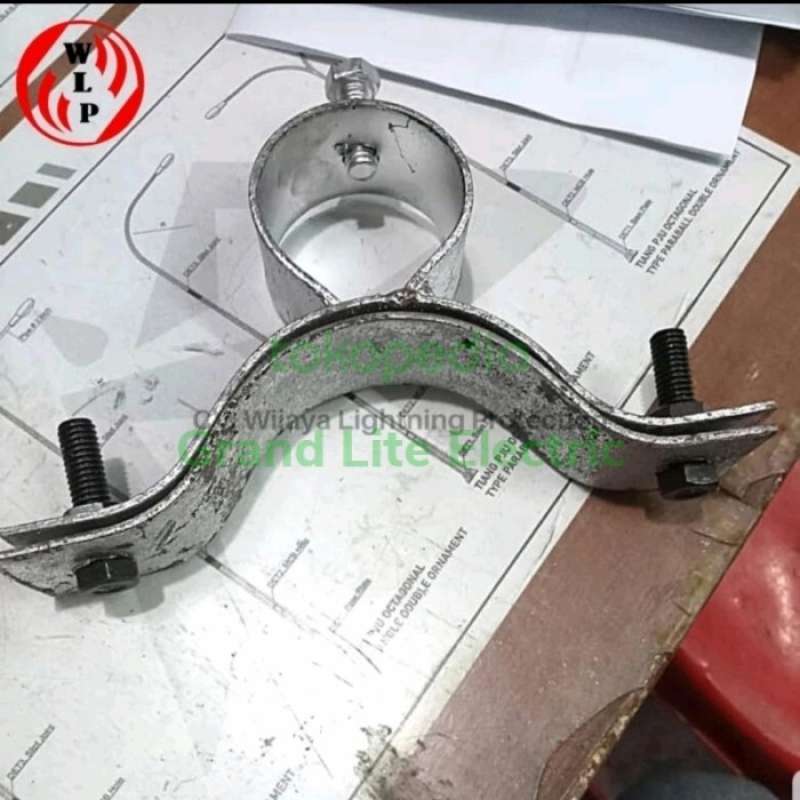 Promo clam/klem tiang pju 1,5inch ke tiang 2 3 4inch galvanis Diskon 33 ...