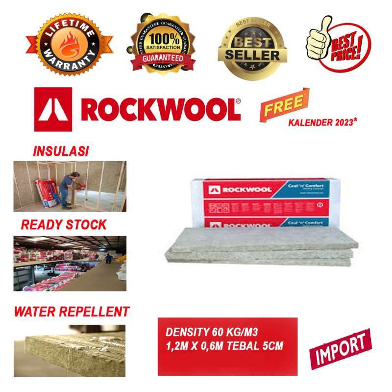 Promo Rockwool Slab Lembaran Density 60Kg Cool N Comfort SL 940 ...