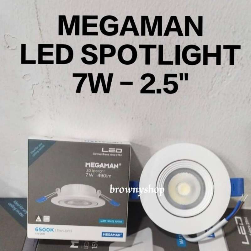 Jual Megaman Spotlight Led Sorot Model Downlight 5w 7w Cahaya Putih Kuning 7 Watt 2.5 Inch Di ...