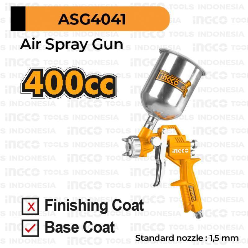 Jual Air Spray Gun 400 ml INGCO ASG4041 - Cat Semprot Paint Tabung Atas ...