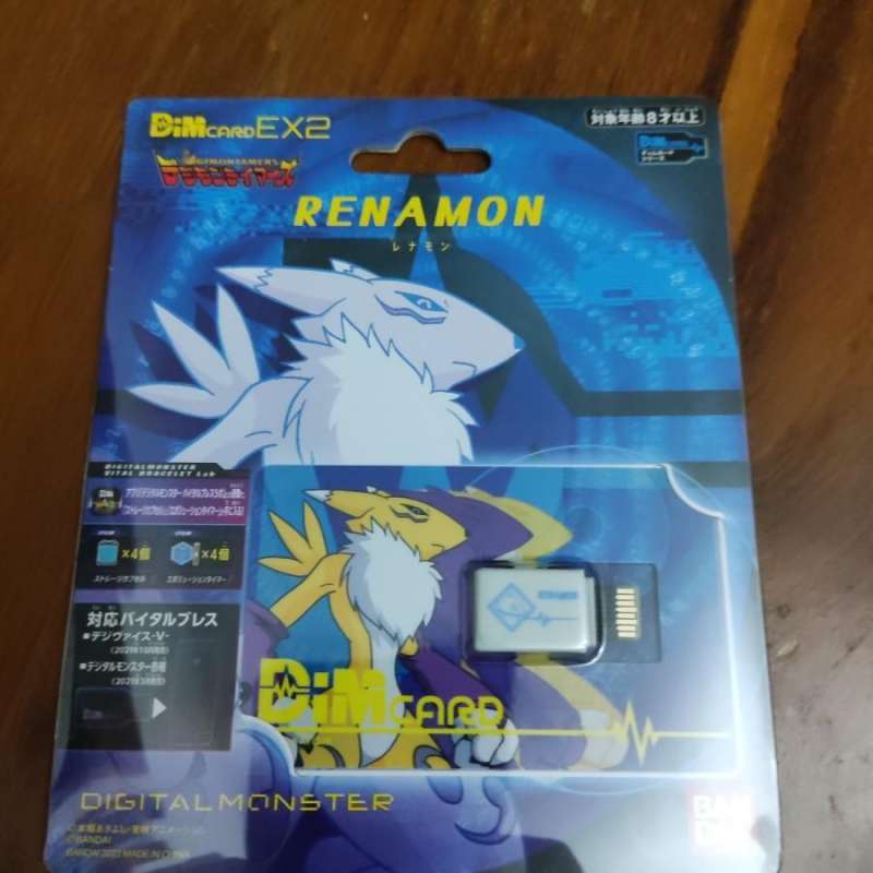 Jual Dim Card Digimon Renamon Dimcard Vital Bracelet Bandai Di Seller ...
