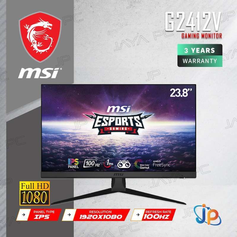 Jual Monitor MSI LED IPS Gaming Optix G2412V - Full HD 24 Inch di Seller Jaya PC - Mangga Dua ...