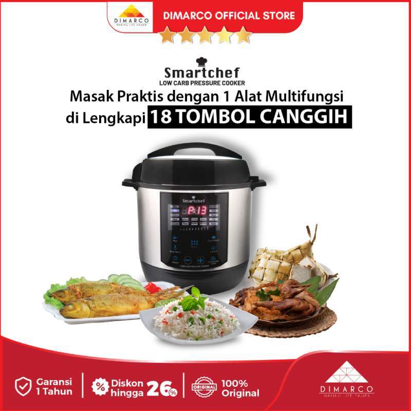 Promo Smart Chef - Low Carbo Rice Cooker Multi Cooker Presto Slow ...