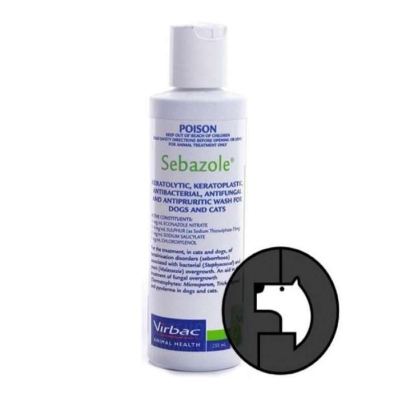 Promo virbac sebazole 100 ml medicated shampoo cat dog anti jamur dan ...