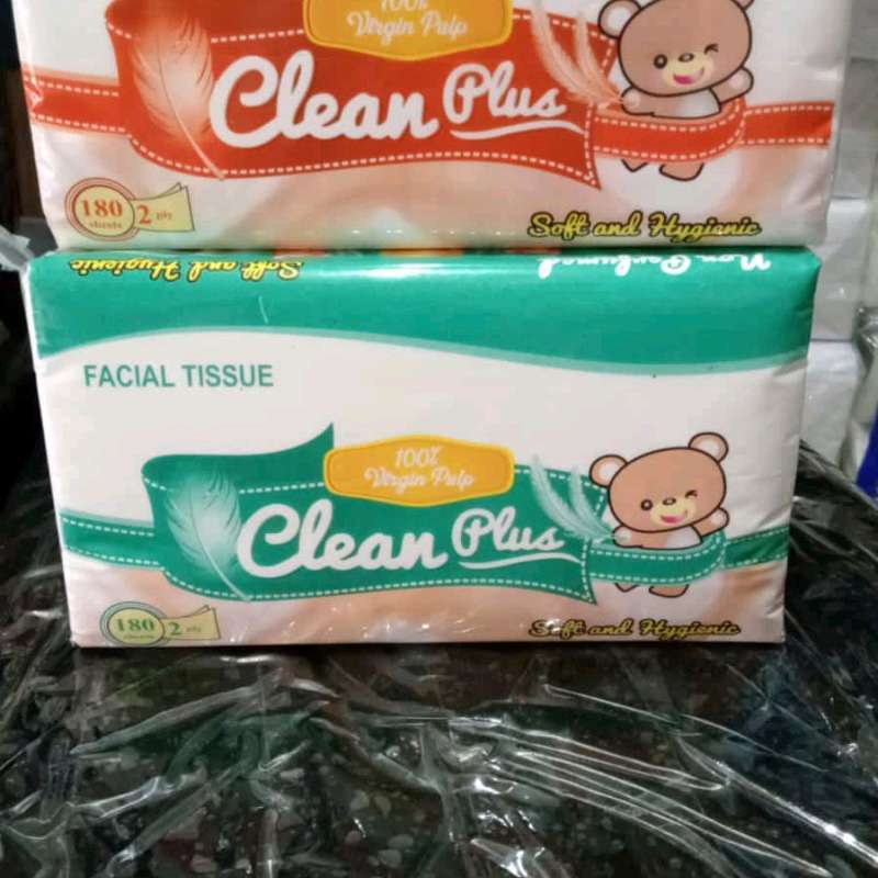 Jual Clean Plus Facial Tissue 180 Sheet Termurah - Harga Grosir ...