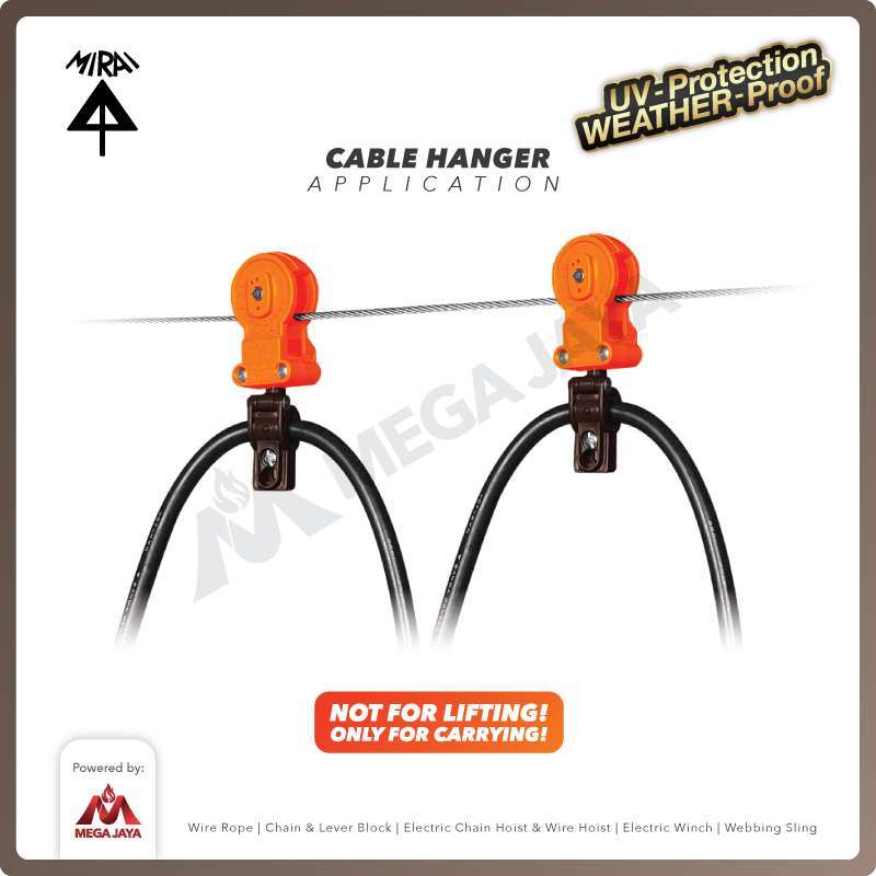 Jual Mirai Cable Hanger Ck-01 10-20mm Gantungan Kabel Carrier Roller ...