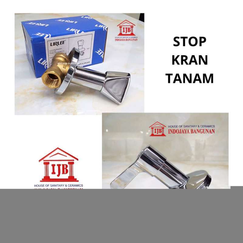 Promo Stop Kran Tanam Keran Air Shower Tanam Dinding Tembok Chrome ...