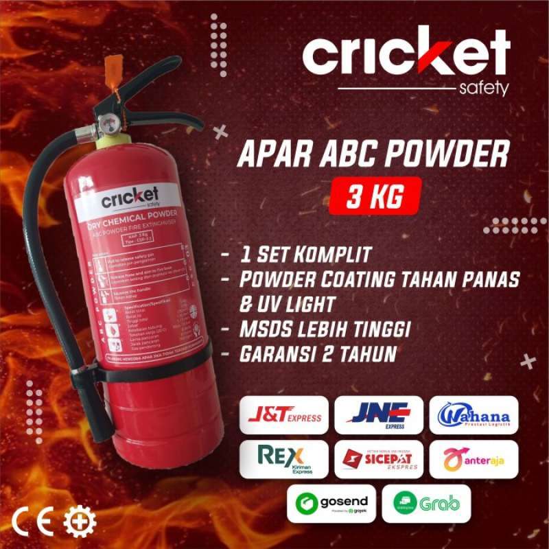 Promo Apar 3 Kg Cricket Safety / Apar Abc Powder 3 Kg / Alat Pemadam Api 3Kg Diskon 33% di ...