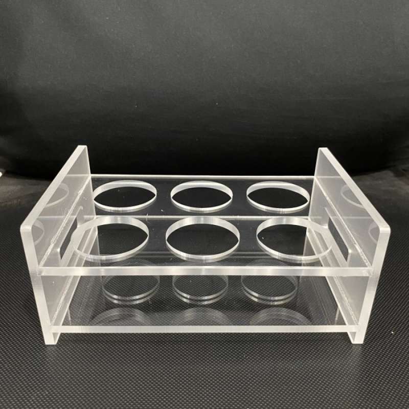 Promo Shot Rack Glass Shot Holder Tempat Sloki Isi 6 Lubang Akrilik ...