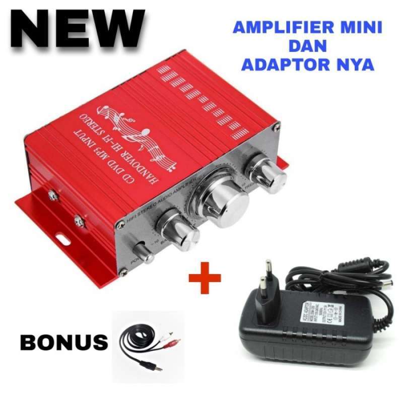 Promo Paket Amplifier Mini Karaoke Speaker Pasif 2 channel - Multicolor ...