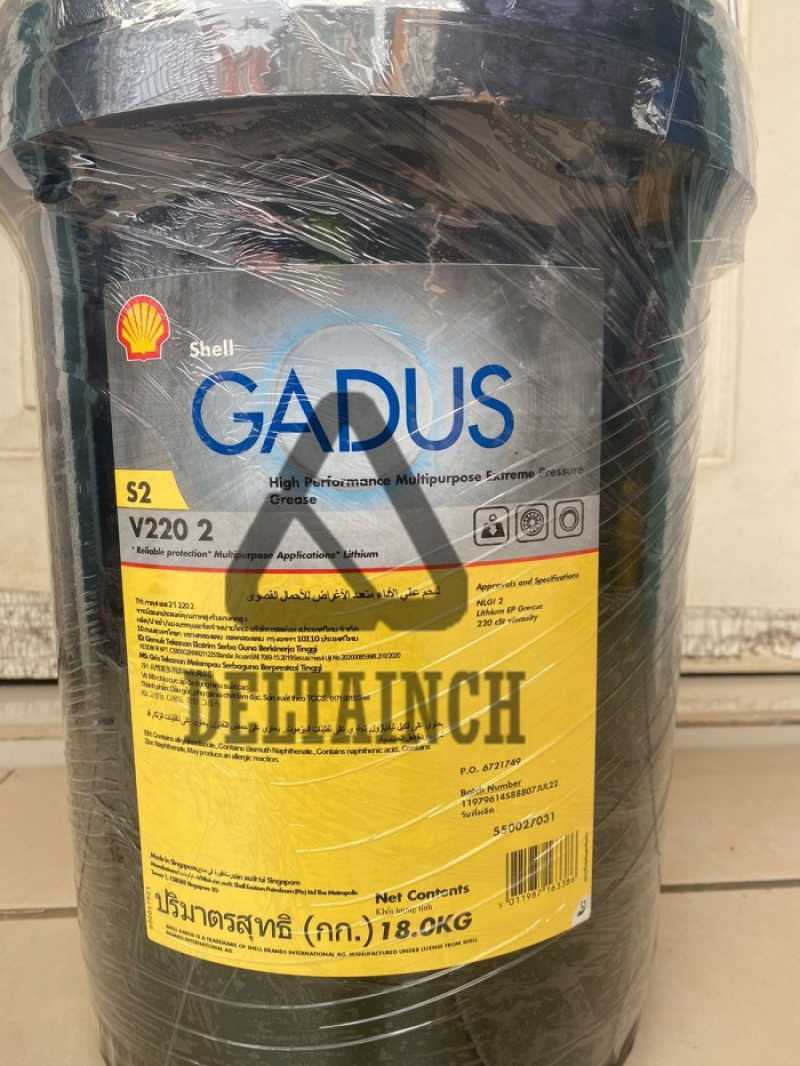Promo Grease EP 2 - Shell Gadus S2 V 220 2 (Grease/Gemuk Pail 18kg ...