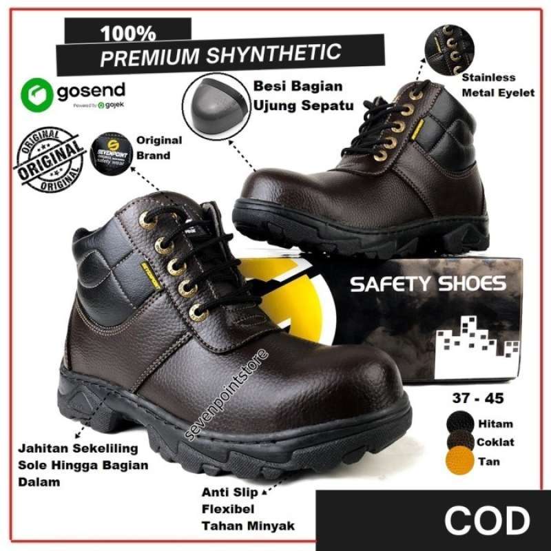 Promo Sepatu Safety Ujung Besi Original Sevenpoint Septi Boots Casual ...