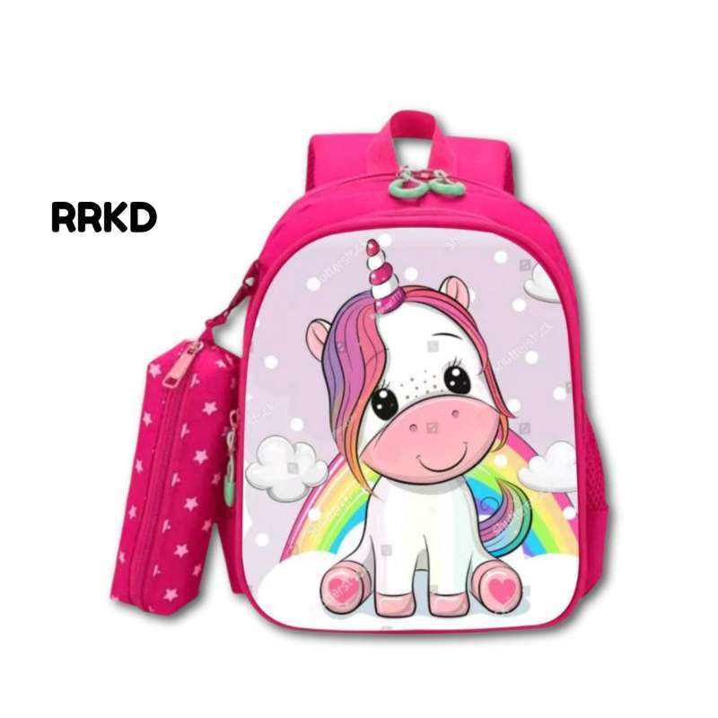 Jual Raarkids tas anak perempuan sekolah tk sd karakter unicorn kuda poni - FANTA di Seller ...