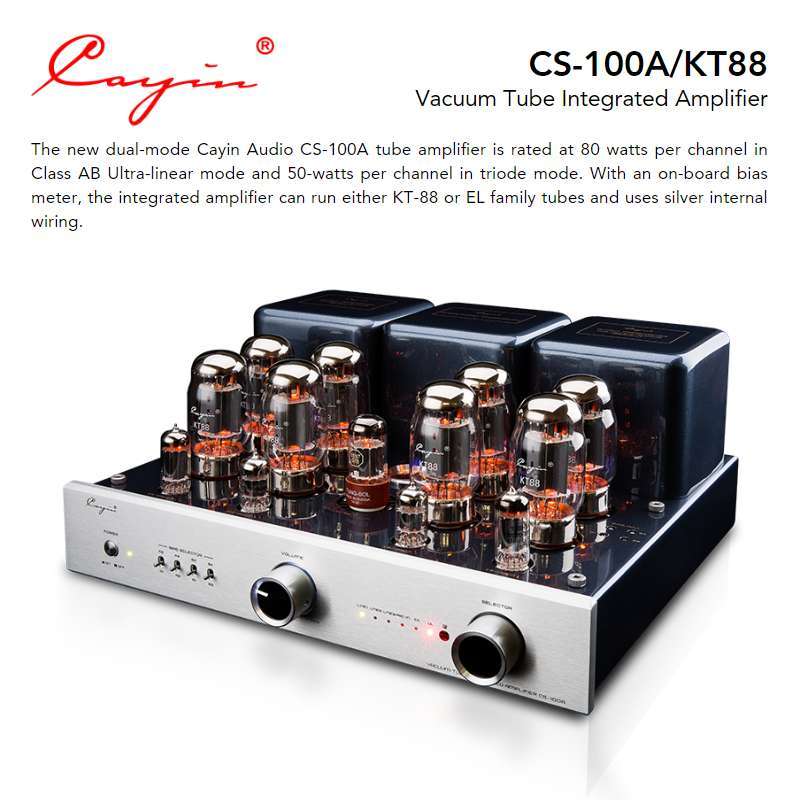 Jual CAYIN CS-100A/KT88 Vacuum Tube Integrated Amplifier di Seller Excellent Audio M2 - Mangga ...