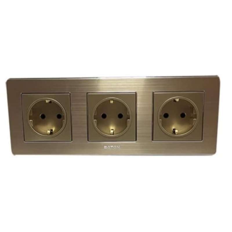 Jual Saklar 3 Gang Stop Kontak + Stop Kontak + Stop Kontak Boton K2 ...