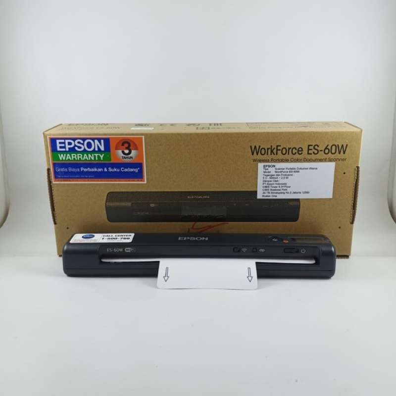 Promo Epson WorkForce ES 60W Wifi Sheetfed Portable Document Scanner ...