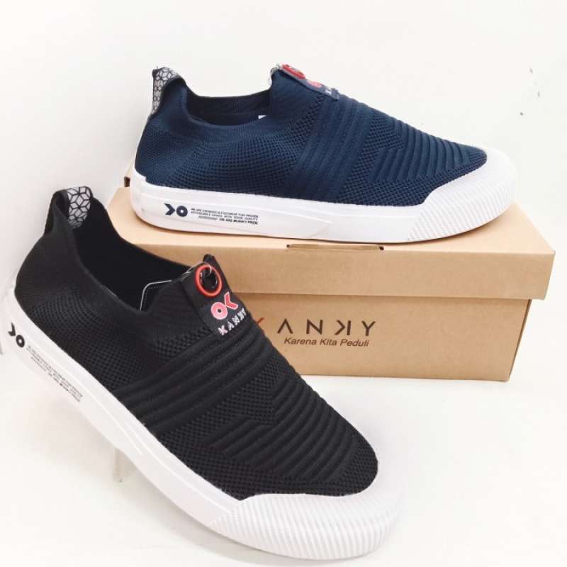 Promo Sepatu Sneaker Slip On Kanky Kishi Ginza Terbaru Original Diskon ...