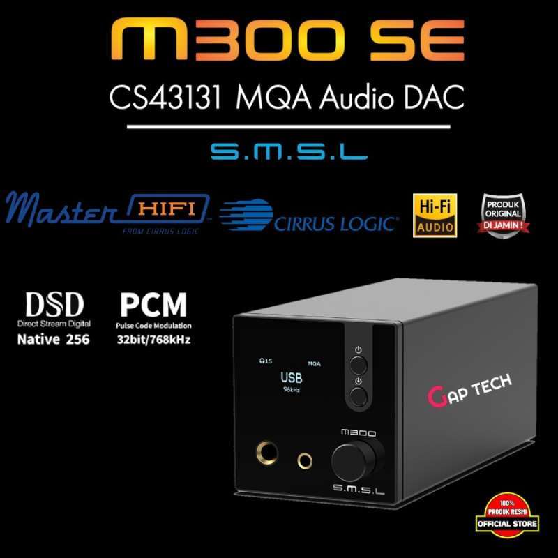 Jual SMSL M300 SE / M300SE Dual CS43131 DAC MQA Headphone Amplifier ...