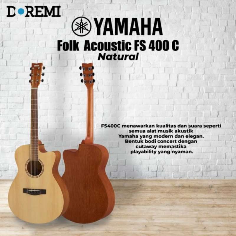 Promo Guitar Gitar Yamaha Folk Akustik Acoustic FS400C / FS-400C / FS 400 C Diskon 33% di Seller ...