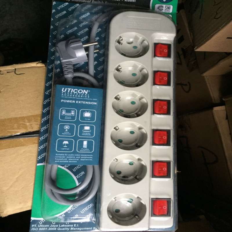 Jual Stop Kontak On/Off Isi 6 Kode Br08 di Seller Swakarya Indah ...