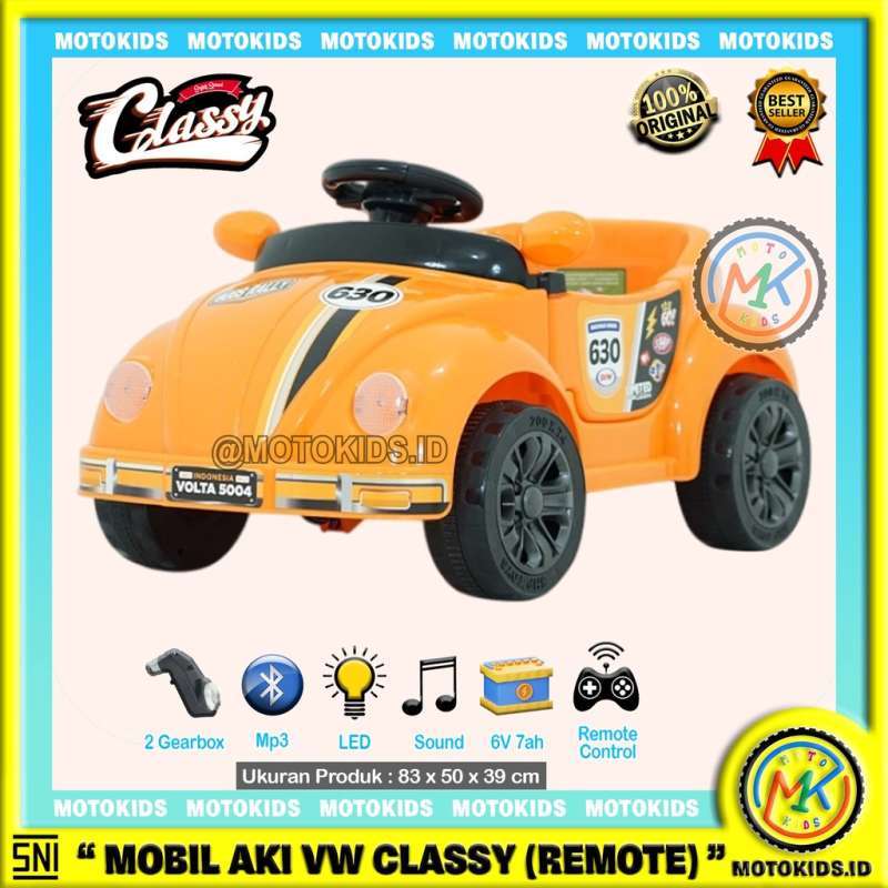 Jual Mobil Aki Anak Model VW Beetle CLASSIC MOTOKIDS Classy 5004 Mobil ...