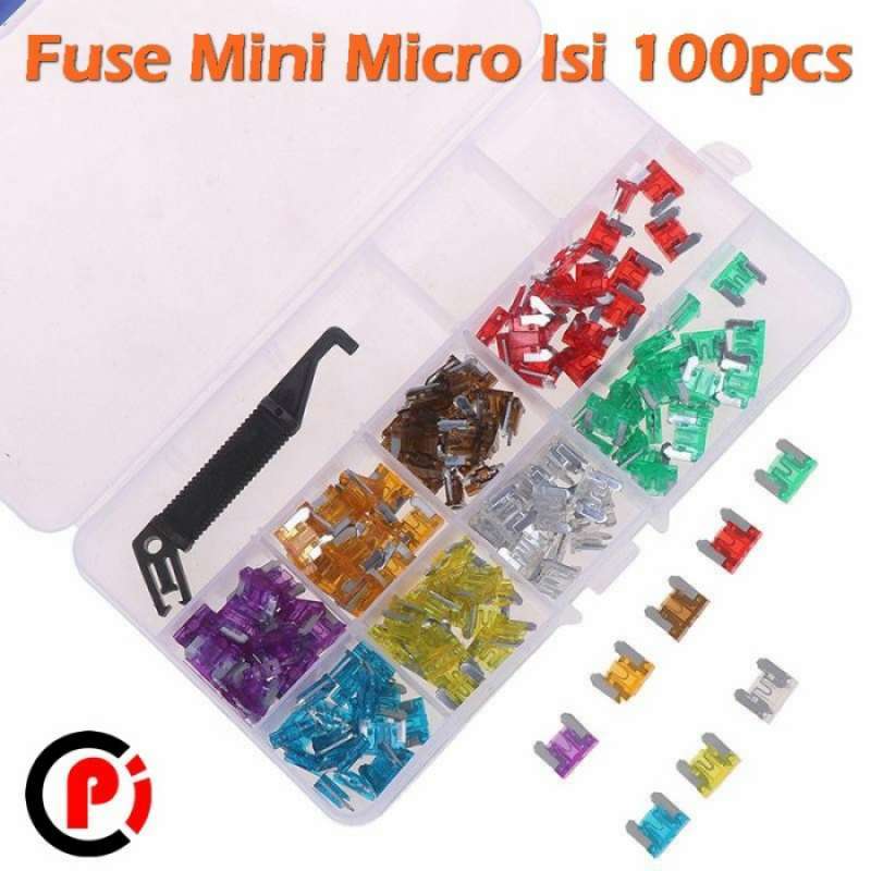 Promo SGA | Sekring Sekering Tancap Fuse Mobil Motor Komplit - 5A, Mini ...