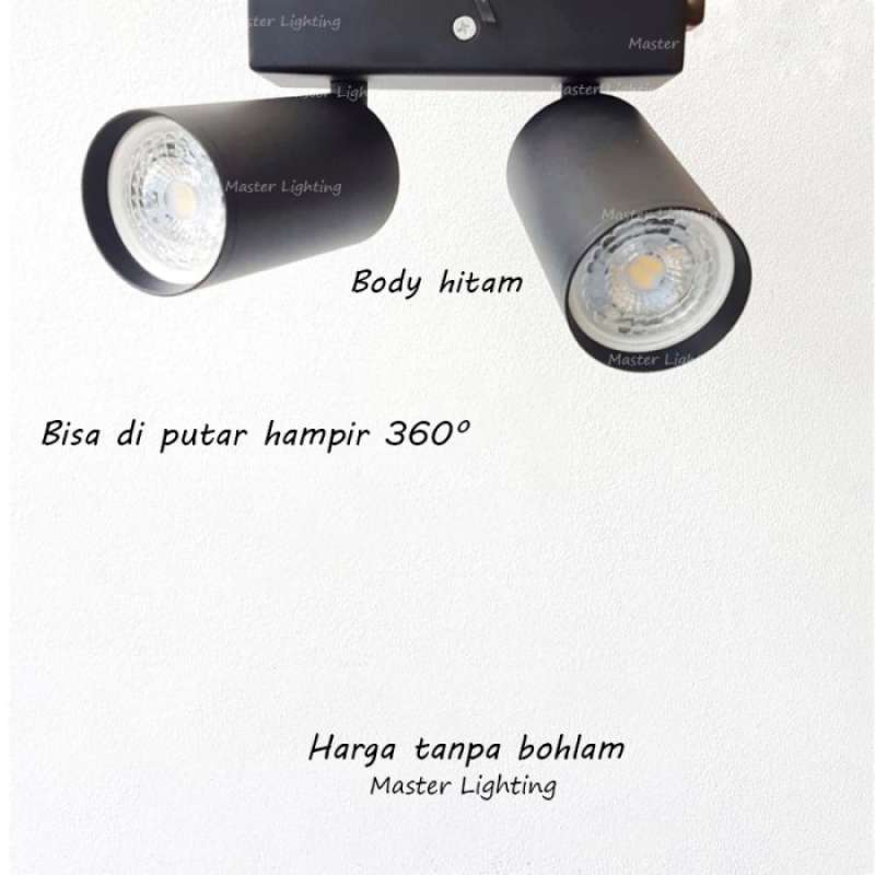 Promo H808 Lampu dinding lampu plafon sorot spotlight 2 lampu flexible ...