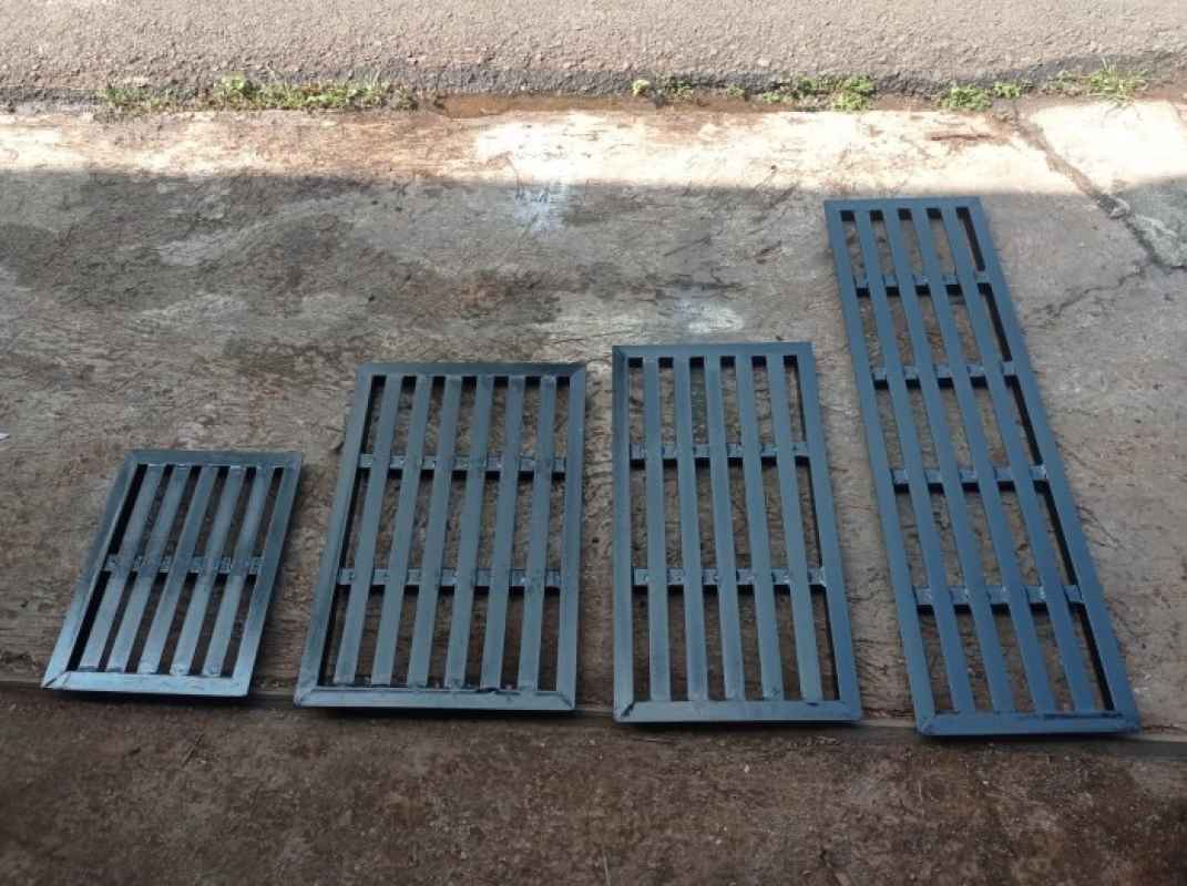 Jual Tutup Grill Saluran Air Got Selokan Besi Custom 60x30 Di Seller ...