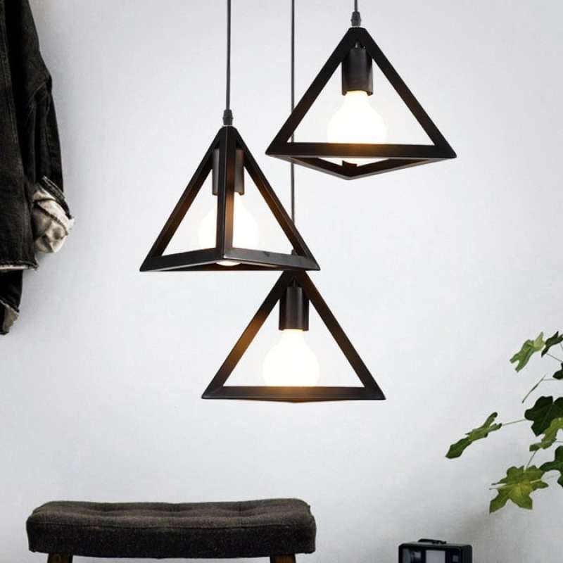 Promo Lampu Gantung Industrial - Kap Limas Segitiga Hias Cafe Retro Tumbrl Diskon 23% di Seller ...