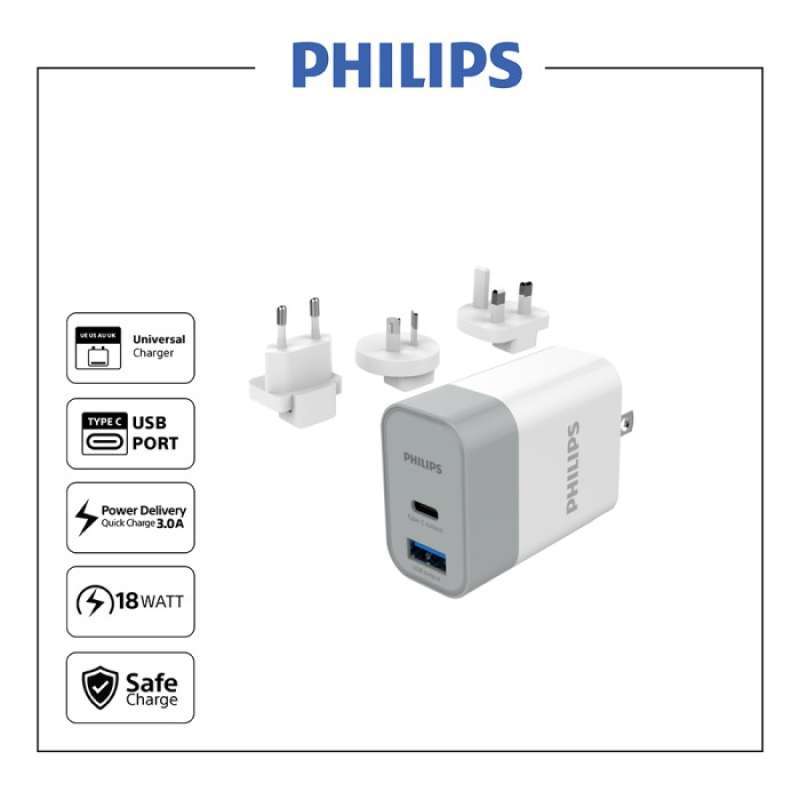 Promo Philips DLP4320C Quick Charge PD QC Adaptor / Charger / DLP 4320 ...