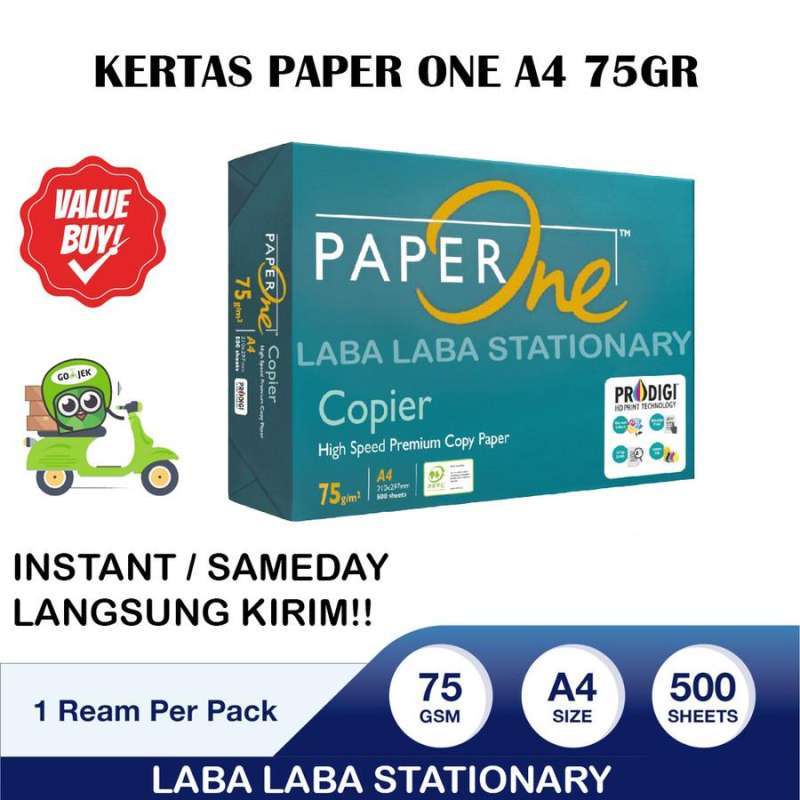 Jual Kertas Paper One A4 75gr Hvs Print Di Seller Laba Laba Stationary