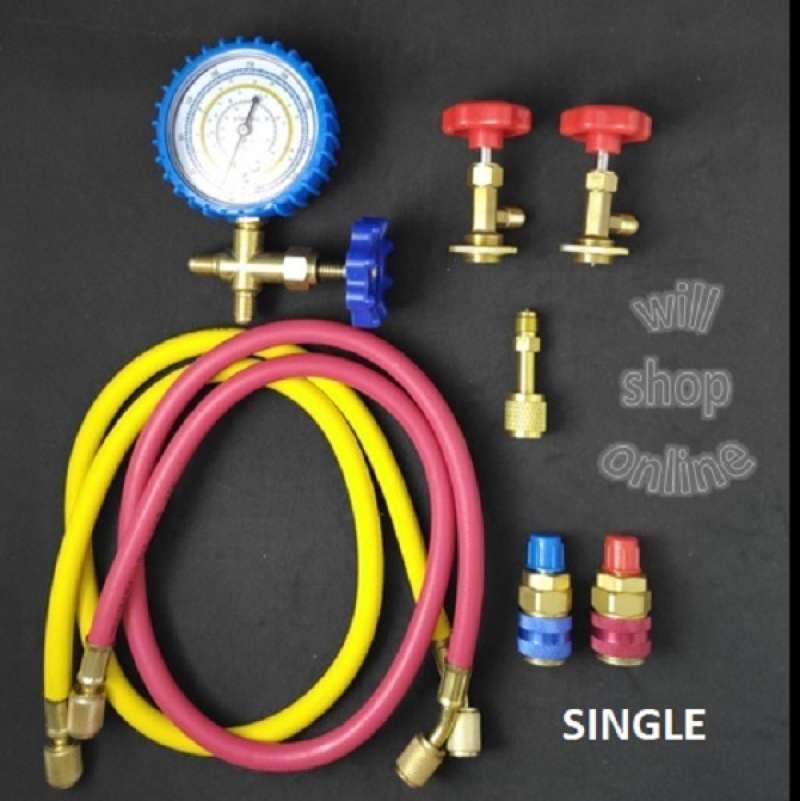 Jual PAKET ALAT ISI PREON AC RUMAH R22 R32 R410 MOBIL R134A TANPA PREON ...