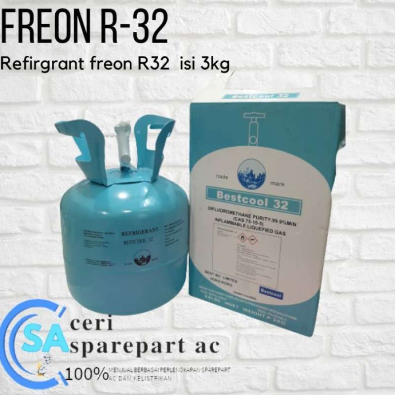 Promo REFRIGERANT R32 Freon AC isi 3KG tabung Mini Diskon 23% di Seller ...