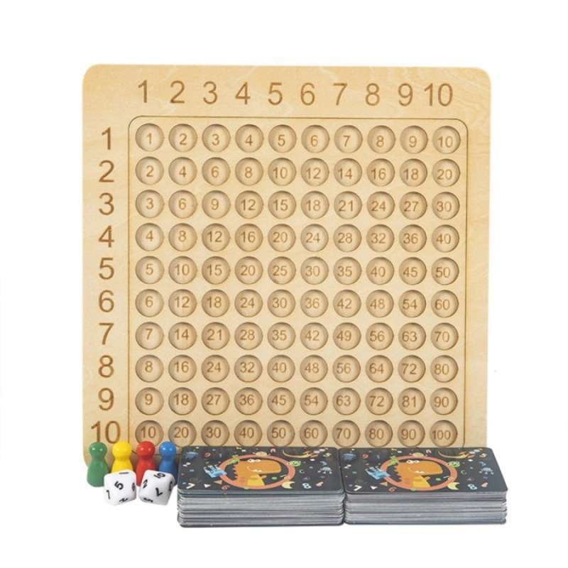 Jual Ab024 Main Papan Perkalian Matematika Bahan Kayu Untuk Edukasi Ak ...