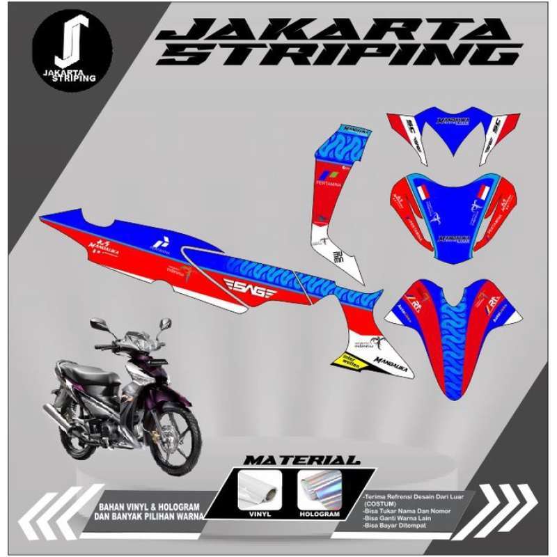 Jual Stiker Decal Honda Supra X 125 Desain Bisa Custom Bebas Warna Bisa ...