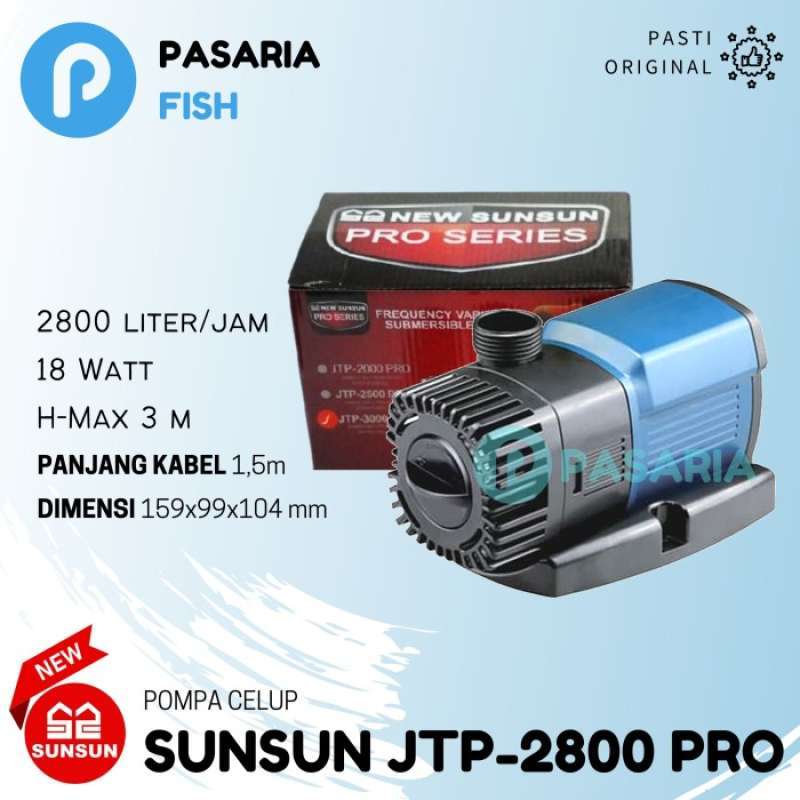 Promo NEW SUNSUN PRO JTP2800/JTP 2800 Pompa/Pumpa Celup Kolam Ikan Low ...