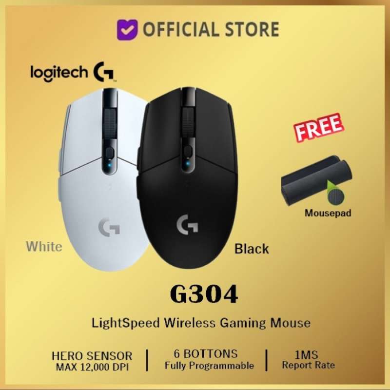 Promo LOGITECH G304 LIGHTSPEED WIRELESS GAMING MOUSE - LOGITECH G-304 ...