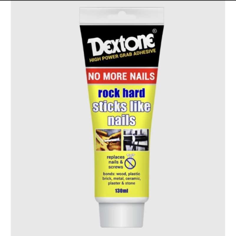 Promo Dextone no more nails lem keramik kayu besi super kuat Diskon 27% ...