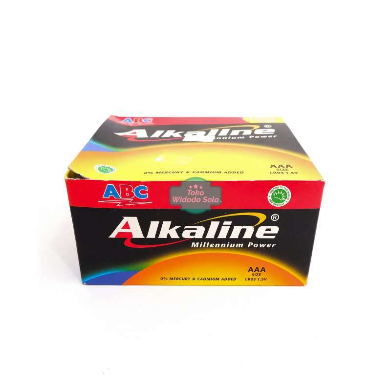 Jual Batu Baterai AAA ABC Alkaline Millennium Power - 1 Box Isi 48 Buah ...