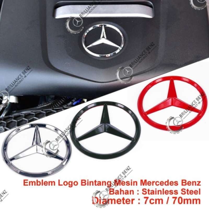 Promo Emblem Logo Engine Mercedes Benz 70Mm Logo Bintang Mesin Engine ...