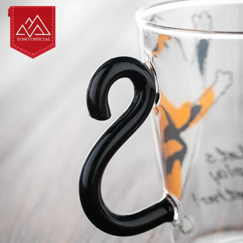 Promo Gelas Kopi Teh Susu Cute Cat Glass Mug Tea Milk Coffee Cup Tail ...