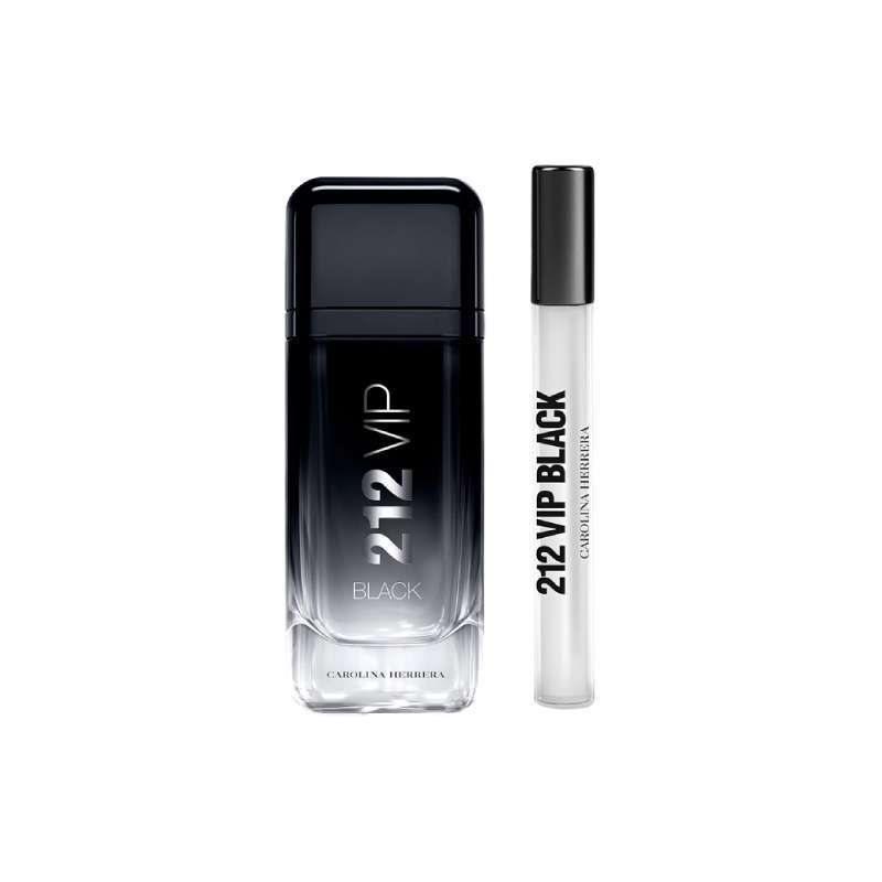 Promo Carolina Herrera 212 VIP Black Man EDP Gift Set Diskon 20% di ...