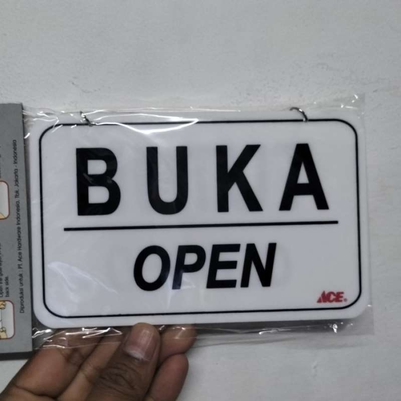 Promo Akrilik Sign Penanda Toko Buka Toko Tutup Close Open Sign