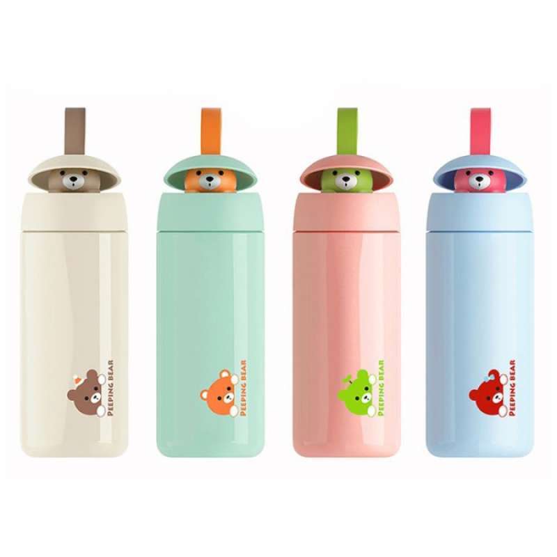 Promo Tumbler Balita Vacuum Flask Stainless Steel U-cup Peeping Bear Tumbler Diskon 23% Di ...