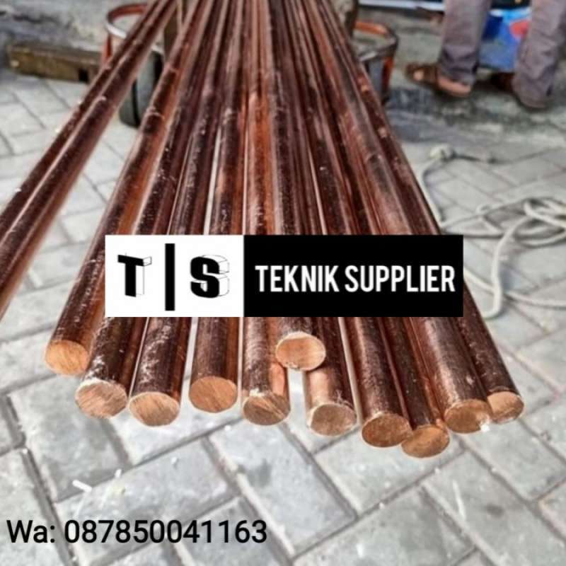 Promo As Tembaga 16Mm X 1000Mm - Grounding Rod 5/8 Panjang 1 Meter ...