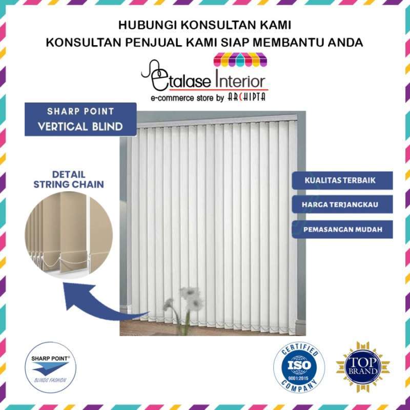 Jual Sharp Point Sakura - Vertikal Blind Gorden Tirai Jendela Lurus ...