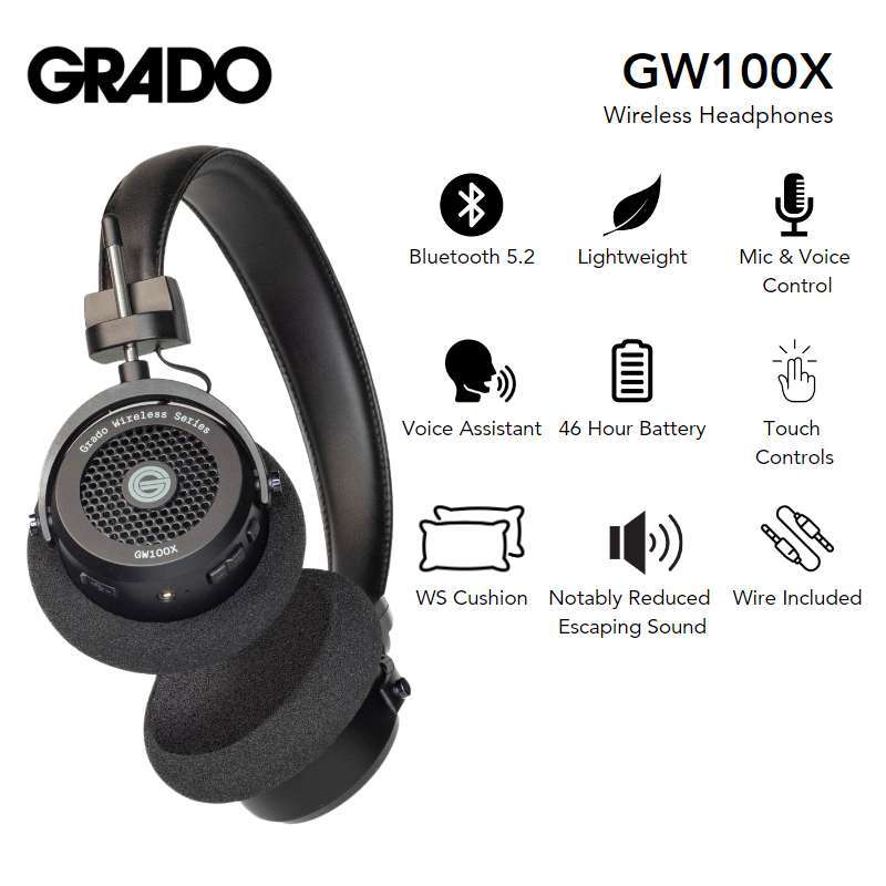 Jual GRADO GW100X GW 100 X GW-100-X WIRELESS HEADPHONES di Seller ...