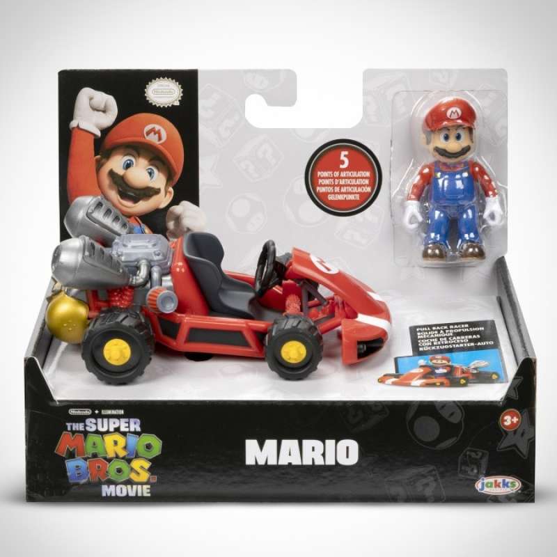 Promo Jakks Pacific The Super Mario Bros Movie Pull Back Racer MARIO dd ...
